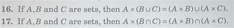 Solved If A B And C Are Sets Then A BC AB AC Chegg Com