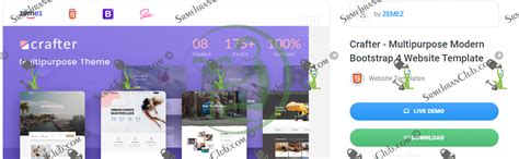 Crafter Multipurpose Modern Bootstrap 4 Website Template