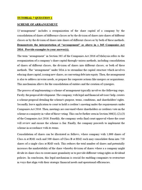 Tutorial 7 Week 8 Pdf Liquidation Finance And Money Management