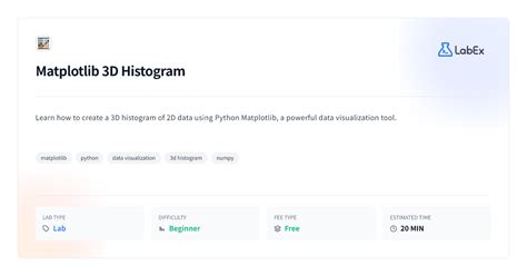 3d Histogram Visualizing 2d Data In Python Labex