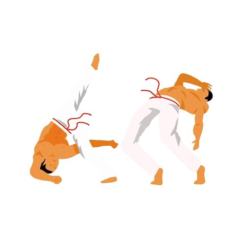 Dupla De Capoeira Vetor Premium