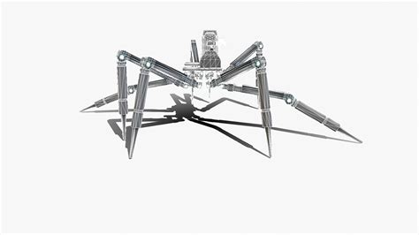 Artstation Spider Bot V3 Rigged And Animated Game Assets
