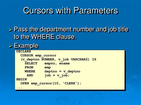 Ppt Writing Explicit Cursors Powerpoint Presentation Free Download Id5941398