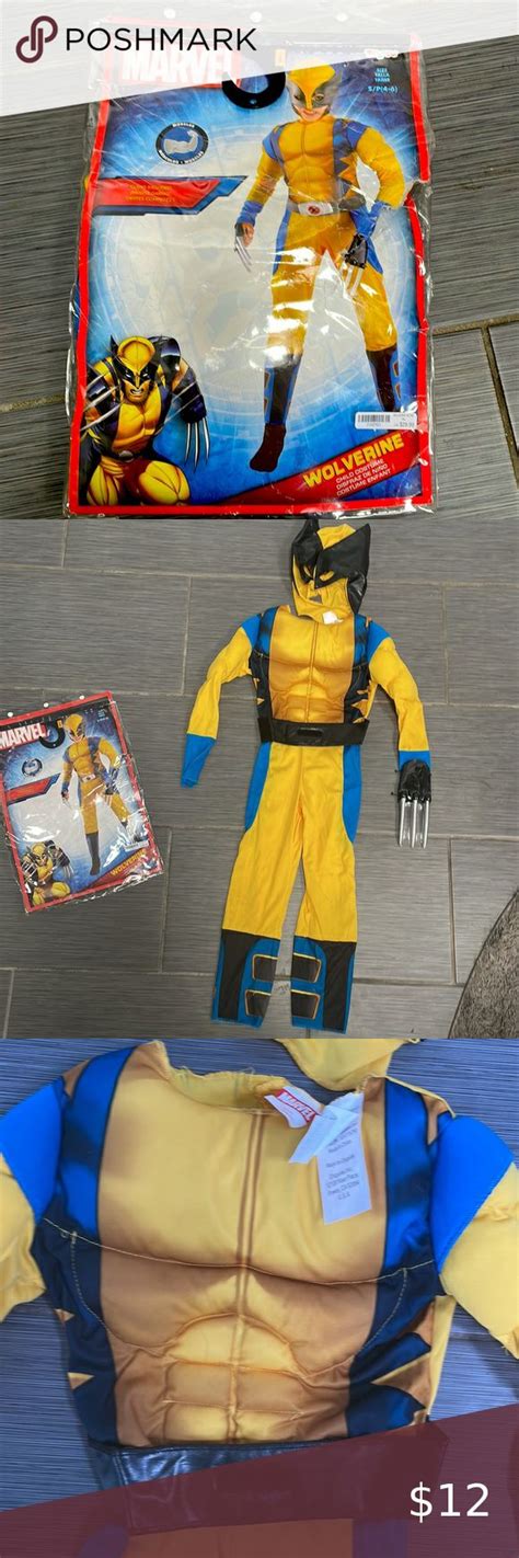 Marvel Wolverine Muscle Costume Small 4 6 Wolverine Marvel Costumes