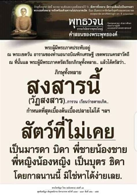 พระพุทธดำรัสคำสอนจากพระโอษฐ์พระพุทธเจ้า 🙏🌸