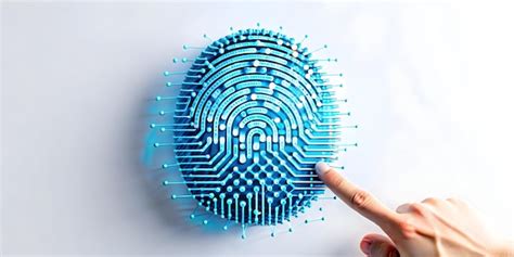 3d Ai Driven Digital Identity Elements Abstract Vector Design With Biometric Patterns And Data