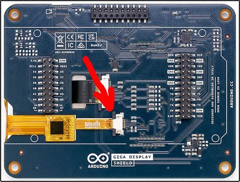Gold Touch Cable Not Pluged In To Board Giga Display Shield Arduino Forum