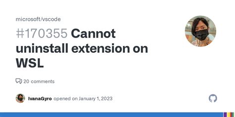 Cannot Uninstall Extension On Wsl · Issue 170355 · Microsoftvscode · Github