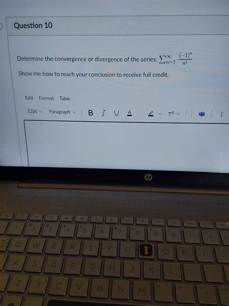 Solved Determine The Convergence Or Divergence Of The Chegg