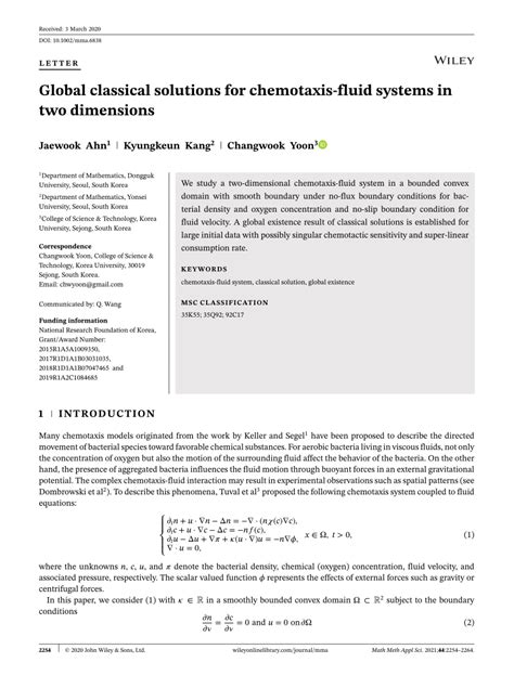 Global Classical Solutions For Chemotaxis‐fluid Systems In Two