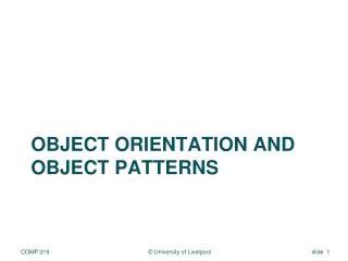Ppt Object Orientation And Object Patterns Powerpoint Presentation