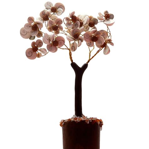 Natural Gomti Chakra Tree With Beads Rudraksha White And Brown For Decoration To Gram