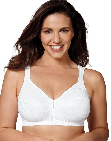 Playtex 18 Hour Front Close Wireless Bra With Back Support White 40dd
