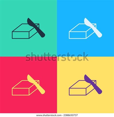 Pop Art Butter Butter Dish Icon Stock Vector Royalty Free 2388650737 Shutterstock