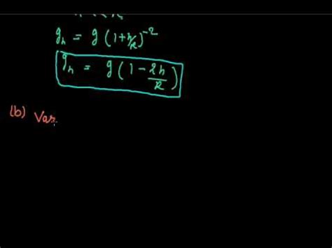 Variation Of G With Depth And Height Gravitation Physics Video Lecture Class 11