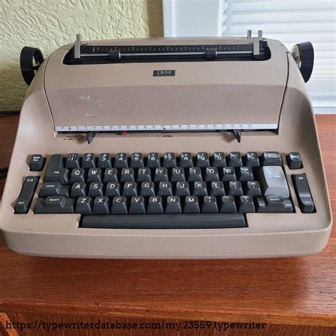 1973 Ibm Selectric I On The Typewriter Database