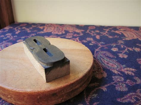 Vintage Printers Block Number 8 Tall 3 Letterpress Etsy