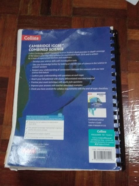 IGCSE Cambridge Combined Science Textbook And Notes Hobbies Toys Books Magazines