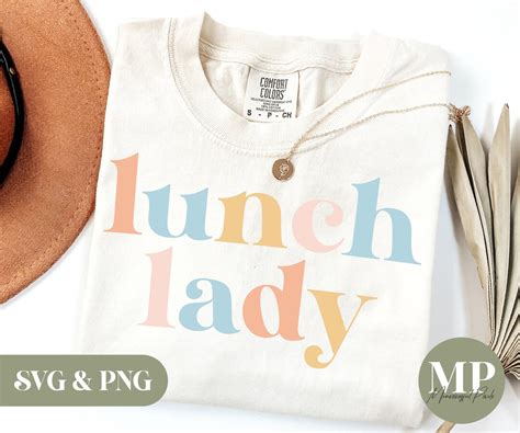 Lunch Lady Svg And Png Etsy