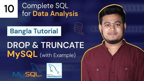 Delete Drop And Truncate In Mysql With Example Sql Bangla Tutorial