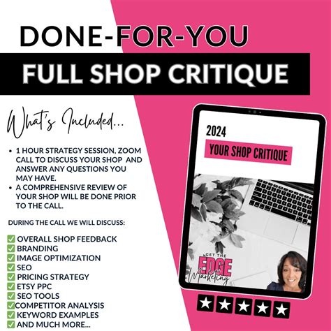 Etsy Help Etsy Coaching Session Etsy Expert Shop Critique Etsy