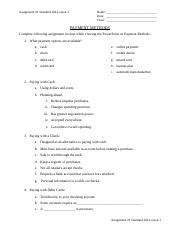 Exploring Different Payment Methods For Financial Transactions Course Hero