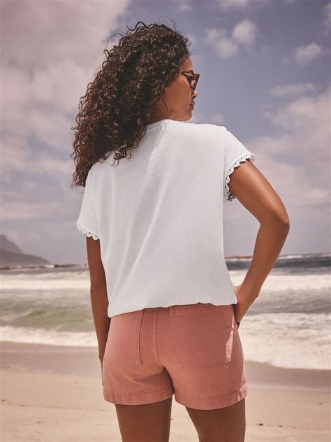Buy White Short Sleeve Bubble Hem T Shirt From Next Australia