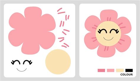 Premium Vector Flower Patterns For Applique Patchwork And Paper Crafts In Cut And Paste Puzzle