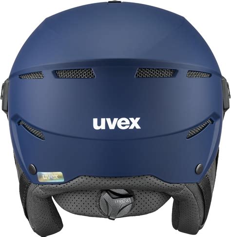 Lyžařská helma Uvex Instinct visor navy mirror silver smoke S2