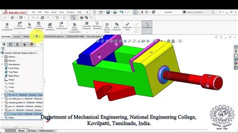 Bench Vice Assembly Solidworks Youtube