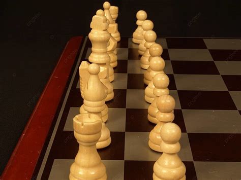 Row Of Chess Pieces Strategic Chessboard Chess Photo Background And
