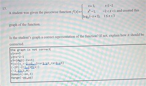 Solved I Know This Graph That Was Provided Is Not The Chegg