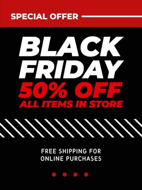 Design de Black Friday para banners panfletos e folhetos publicitários