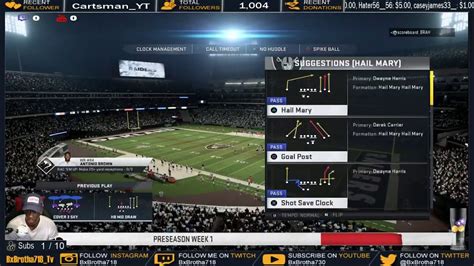 PS4 Madden NFL 20 L LFL18 CFM L Pre Season Week 1 L Rams Raiders