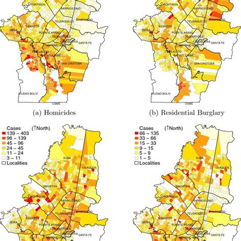Criminal Offenses In Bogotá Spatial Distribution In 2015 Notes 1