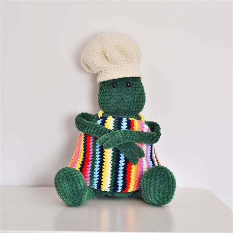 The Tiny Chef Amigurumi Plush Doll Pre Order Etsy