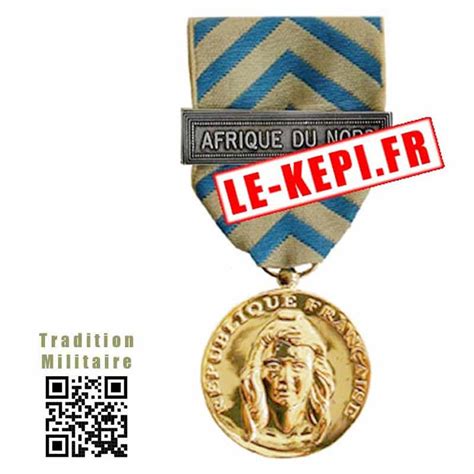 Médaille Ordonnance Reconnaissance de la Nation agrafe Afrique du Nord