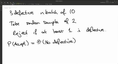 SOLVED There Are Defective Items In A Batch Of Items To Determine If The Batch Should Be