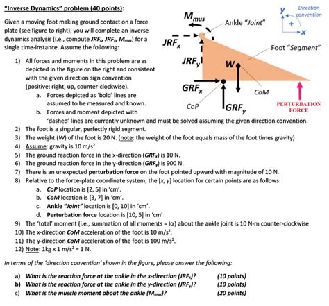 Solved Inverse Dynamics Problem 40 ﻿pointsgiven A