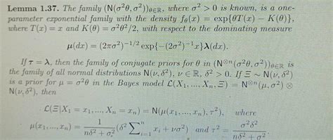 Solved Lemma 1 37 The family N σ2θ σ2 θR where σ2 0 is Chegg