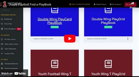 Youth Football Find A Playbook Firstdown Playbook