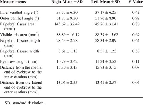 Measurements Of Orbital Region Download Scientific Diagram