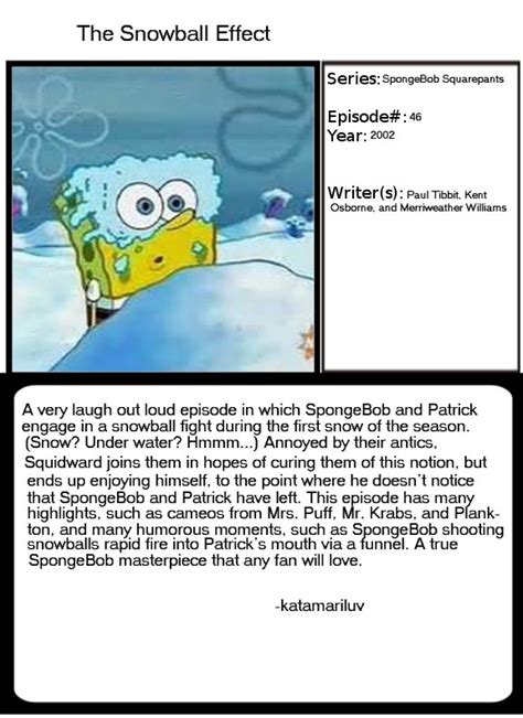 Spongebob Snowball Effect