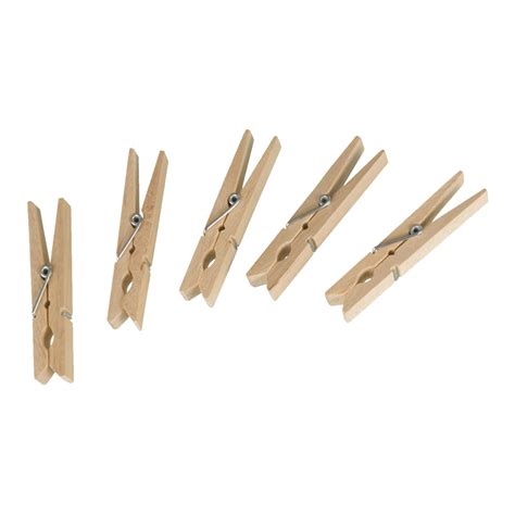 Комплект щипки за пране 50бр дървени ⋆ Masterhaus
