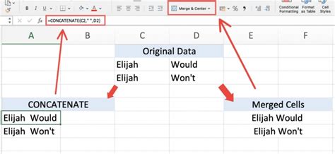 Concatenate In Excel With And Without Separator Myexcelonline