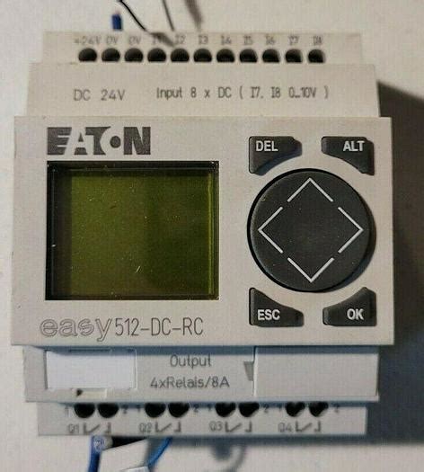 Used Eaton Easy Intelligent Relay 512 Dc Rc 24 Vdc With I O Display Clock For Sale At Lemke Mac