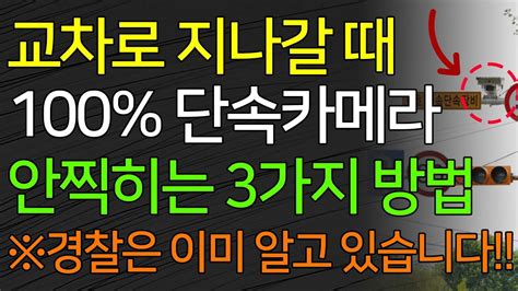 교차로 신호위반 100 단속카메라 안찍히는 3가지 방법 황색신호 빨간불 점멸신호 경찰은 이미 알고 있습니다