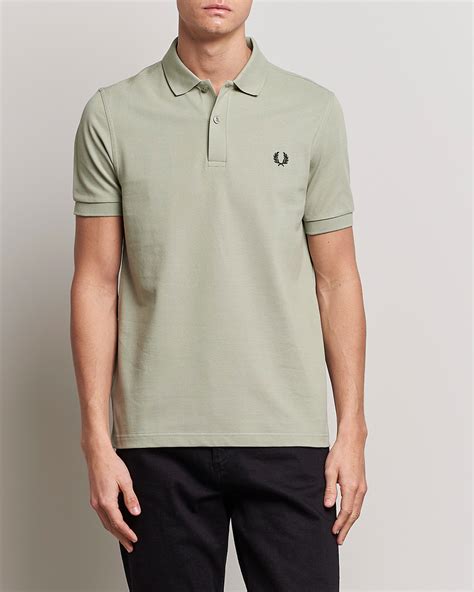 Fred Perry Plain Polo Shirt Seagrass At
