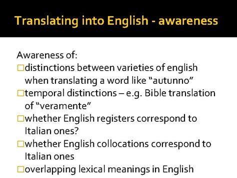 Translation 2 Lexical Equivalence And Non Equivalence Lingua