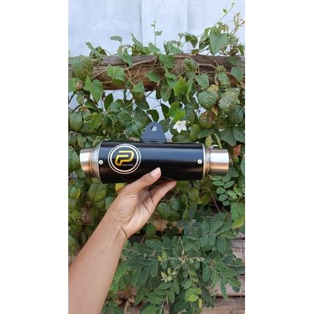 Jual Slincer Knalpot Bulat Kompetisi Hitam Black Logo Pekajaman Dos Dpj